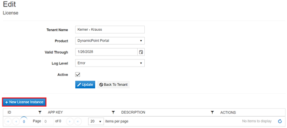 Protected: Product Tenant License Configuration Guide | DynamicPoint