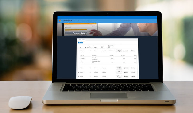 Microsoft Office 365 Portal for Customers and Vendors