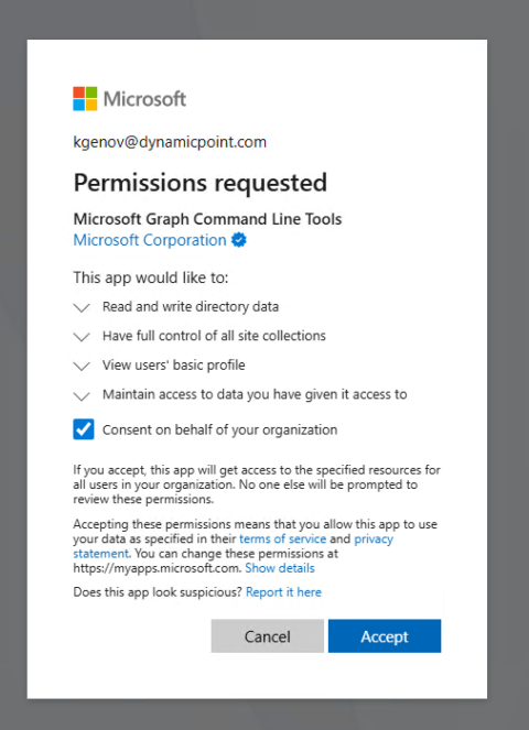 SharePoint Site Selected Permissions | DynamicPoint
